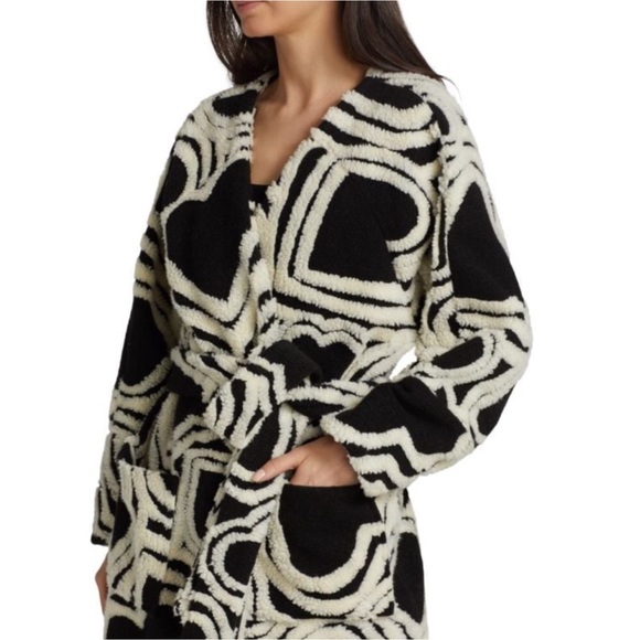 FARM Rio | Jackets & Coats | Farm Rio Wild Hearts Fleece Coat With ...